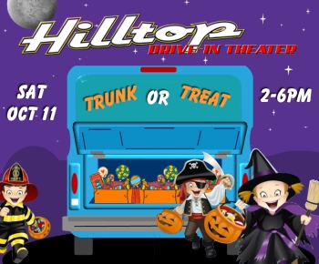 Features Playing – Hilltop Drive-In Theater, Chester, WV 26034